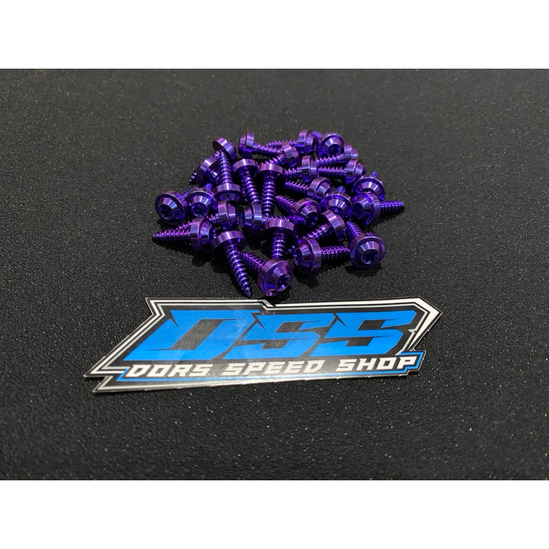 Jual Baut Body Yamaha Titanium GR5 Original Vietnam Warna Blue Purple ...