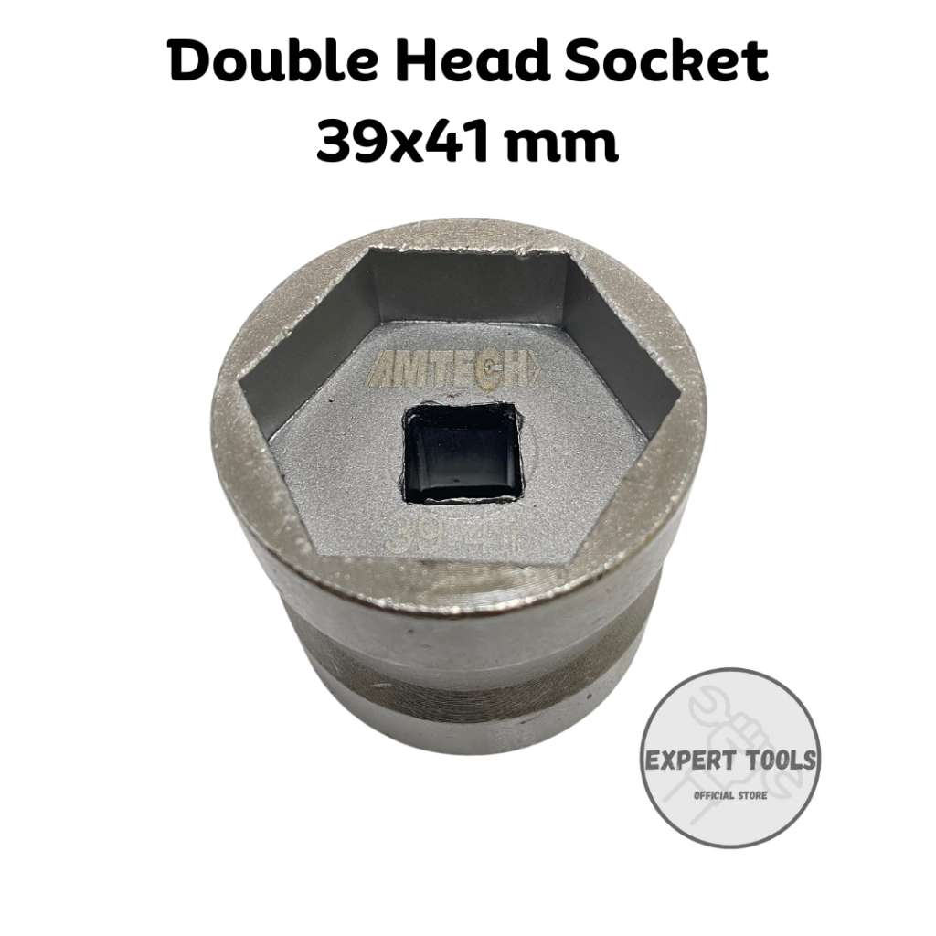 Jual Double Head Socket 39x41 mm CVT Motor Matic AMTECH / Kunci Shock Sok Kepala Ganda Matic CVT ...