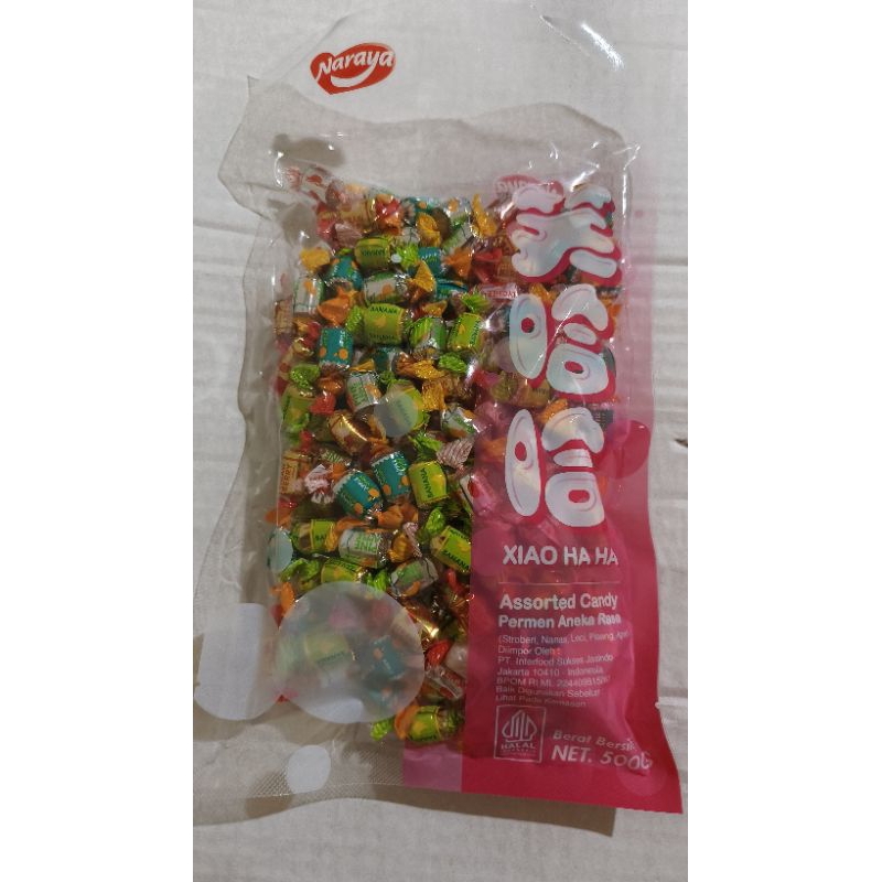 Jual HALAL NARAYA PERMEN RASA ANEKA BUAH BUAHAN ASSORTED XIAO HA HA 500GR | Shopee Indonesia