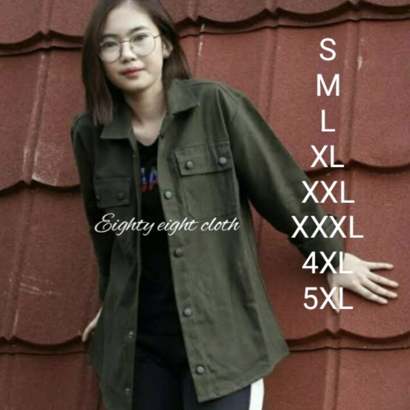 Jual jaket semi parka wanita terlaris 1kg muat 3pcs fit over size ...