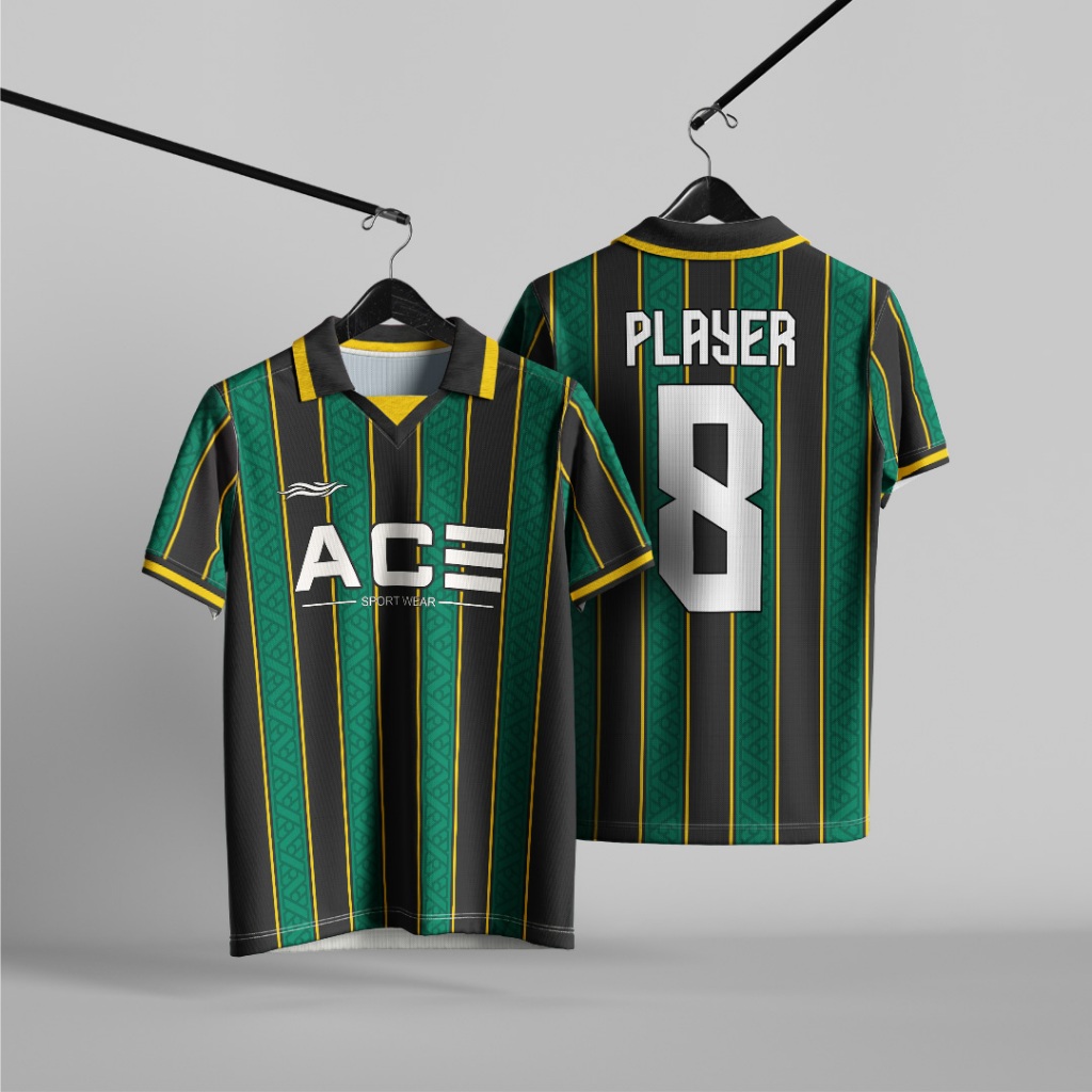 Jual Jersey Retro Bola Futsal Jerset Vintage Hitam Keren Free Custom ...