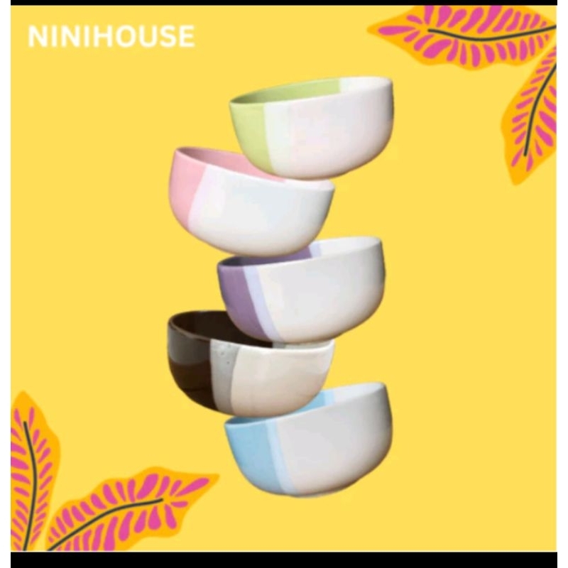 Jual Mangkok kalibon two tone dua warna keramik souvenir | Shopee Indonesia