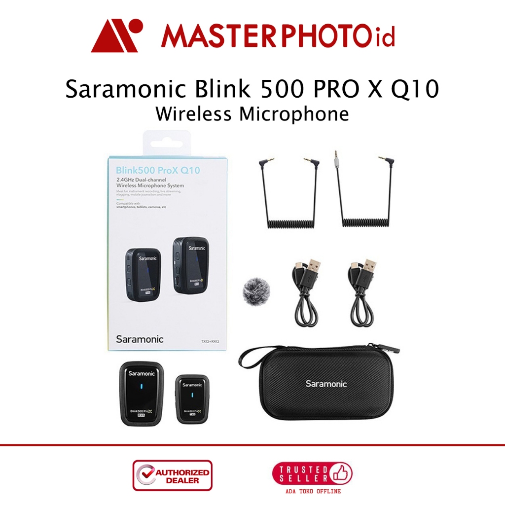 Jual Saramonic Blink 500 Pro X Q10 Wireless Mic Blink500 ProX Q 10 ...