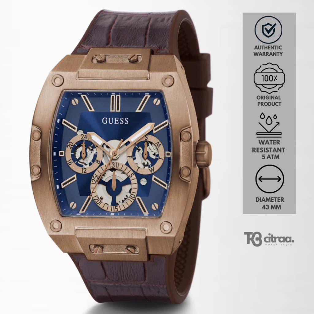 Jual Jam Tangan Fashion Pria Guess Phoenix Chronograph multifunction ...