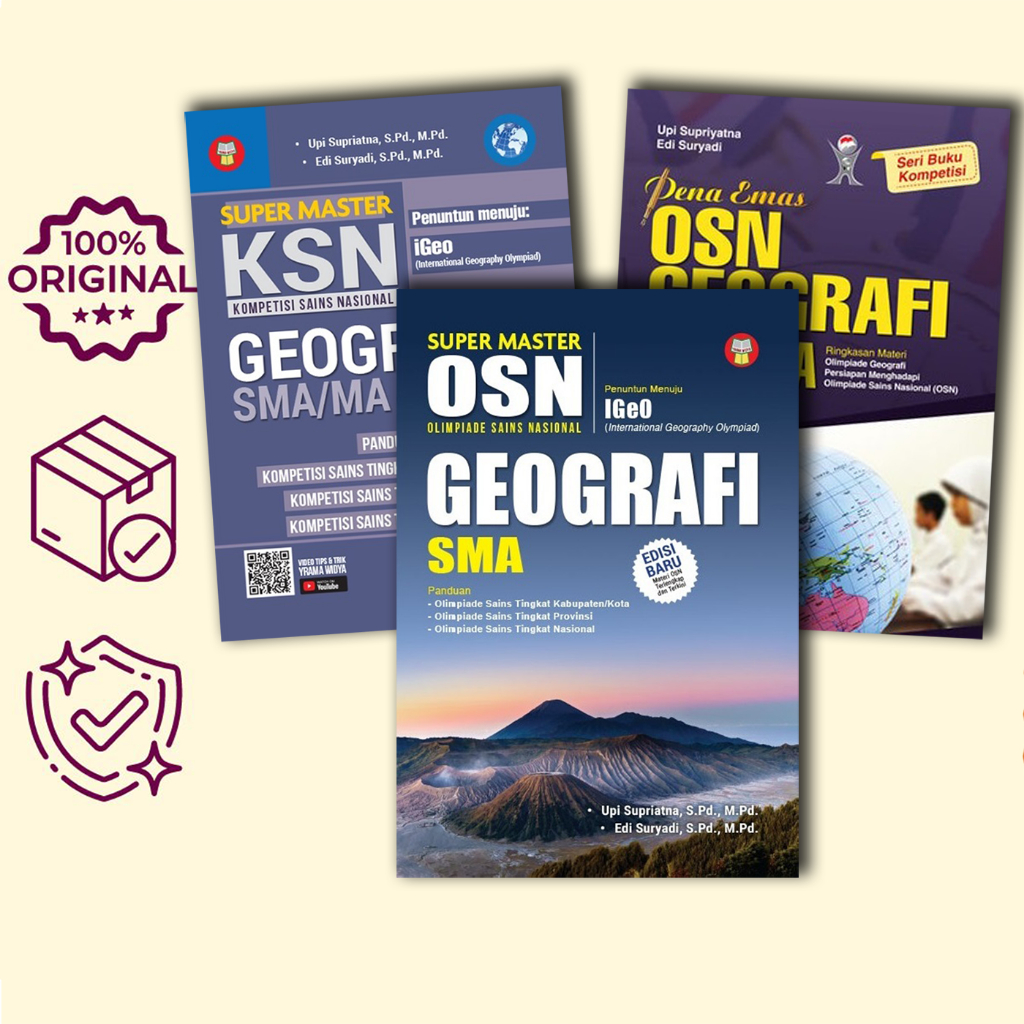 Jual Buku Olimpiade OSN / KSN Geografi SMA / Maestro OSN Geografi SMA ...