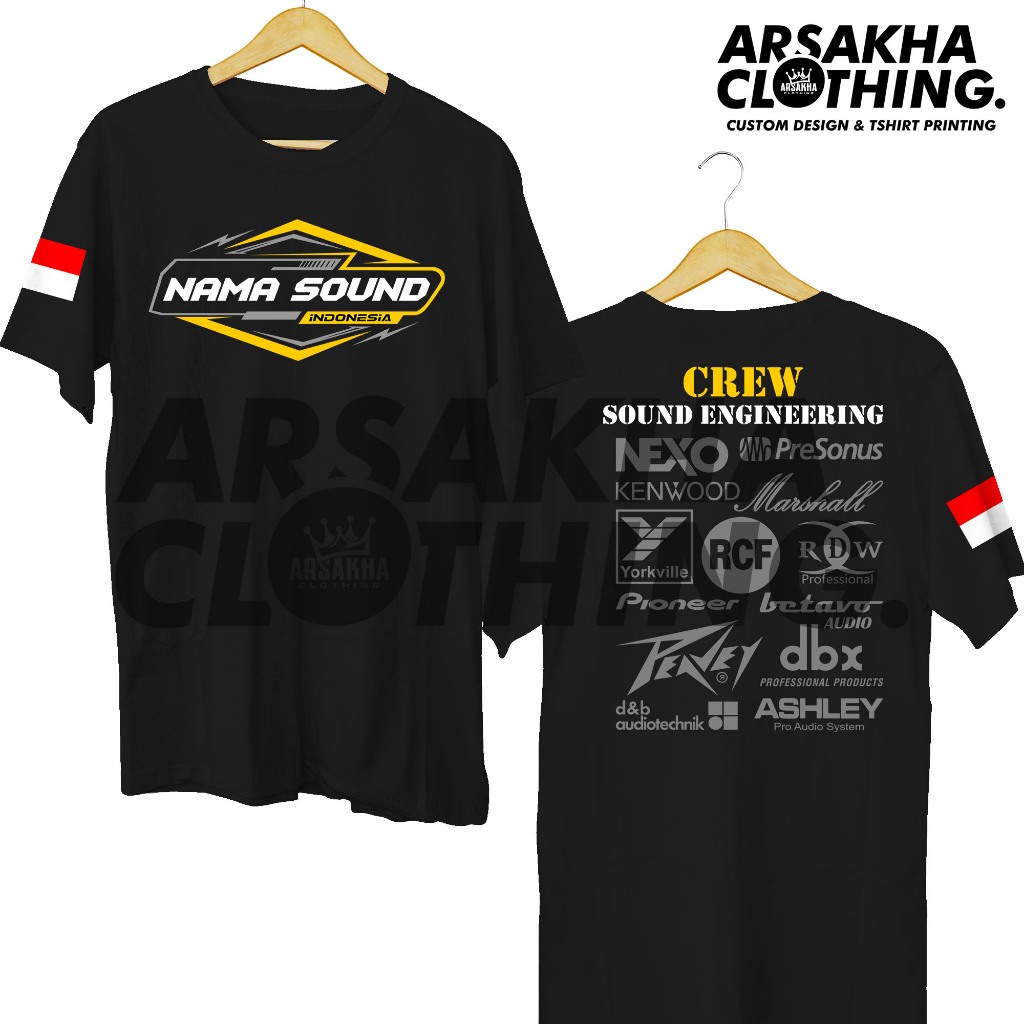 Jual Kaos Sound System Gratis Nama Group Crew Engineering Baju Distro ...