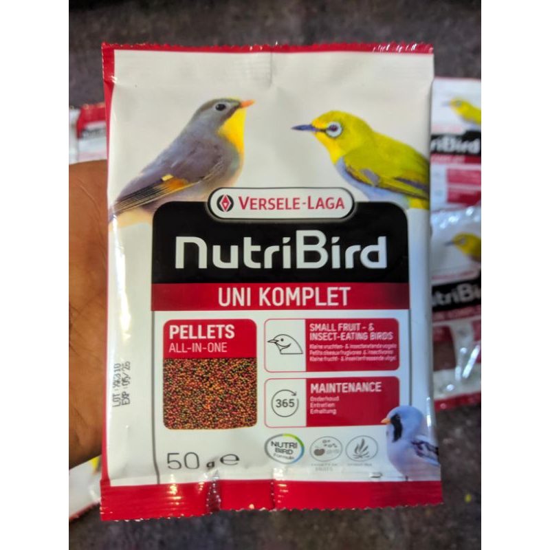 Jual Nutribird Uni Komplit 50gram Pakan Burung Pleci Makanan Burung ...