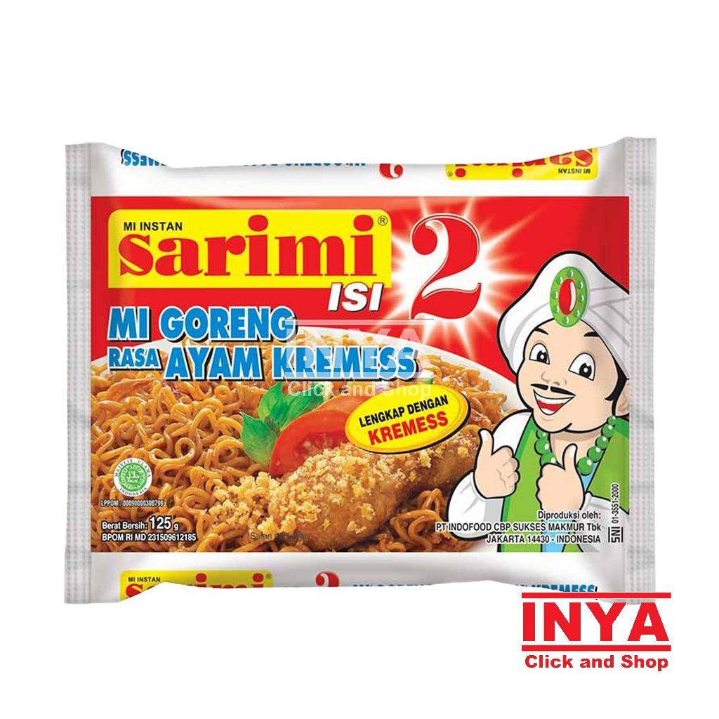 Jual Sarimi isi 2 Mie Goreng Rasa Ayam Kremes 125gr - Instant Noodles ...