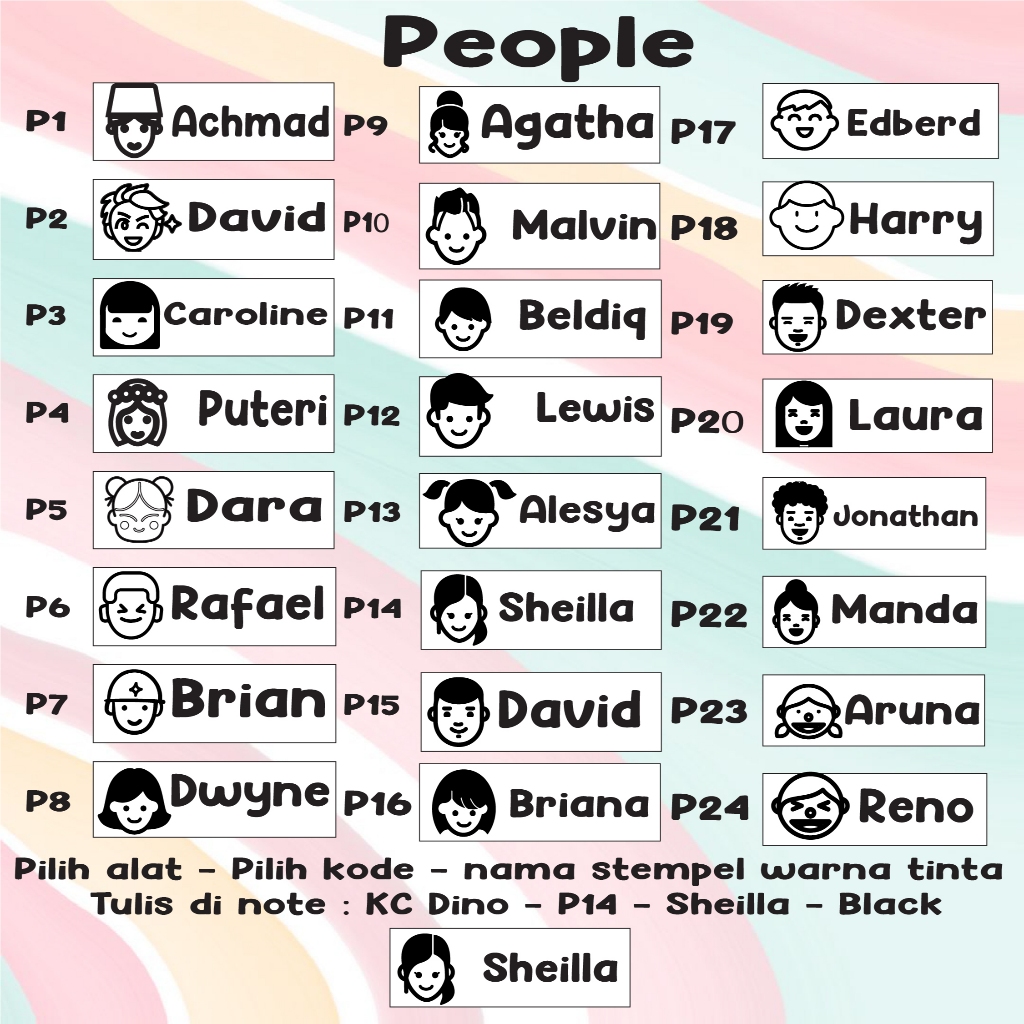 Jual WATERPROOF STAMP/STEMPEL TAHAN AIR/STEMPEL BAJU/CAP NAMA ANAK ...