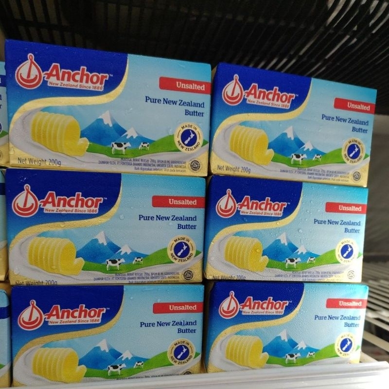 Jual ANCHOR BUTTER UNSALTED 200 gr | Shopee Indonesia