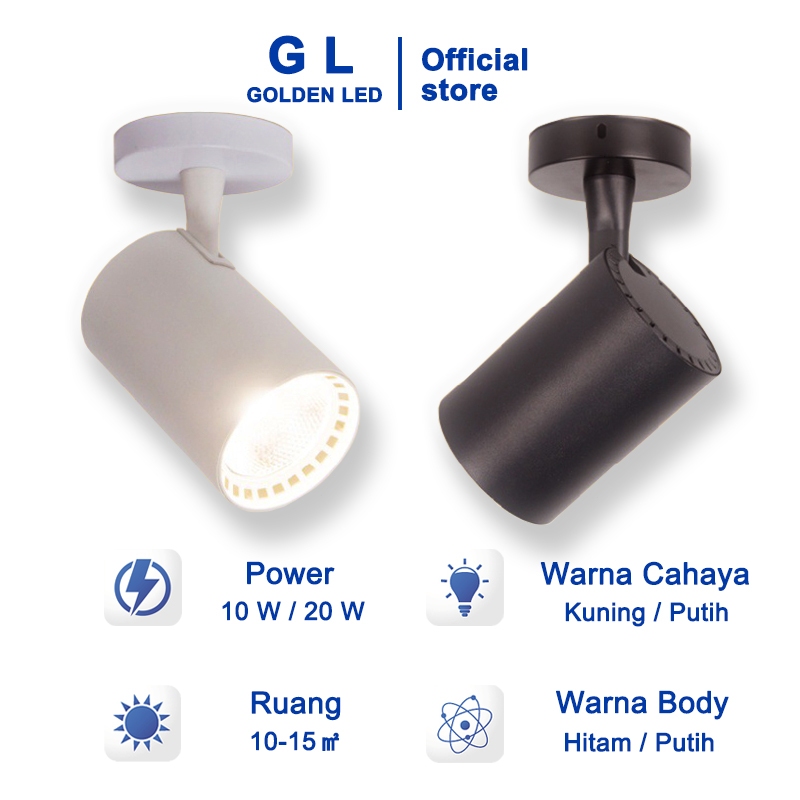 Jual GL Lampu Sorot Spotlight COB Spot/Outbow Light Tanpa Rell | Shopee ...