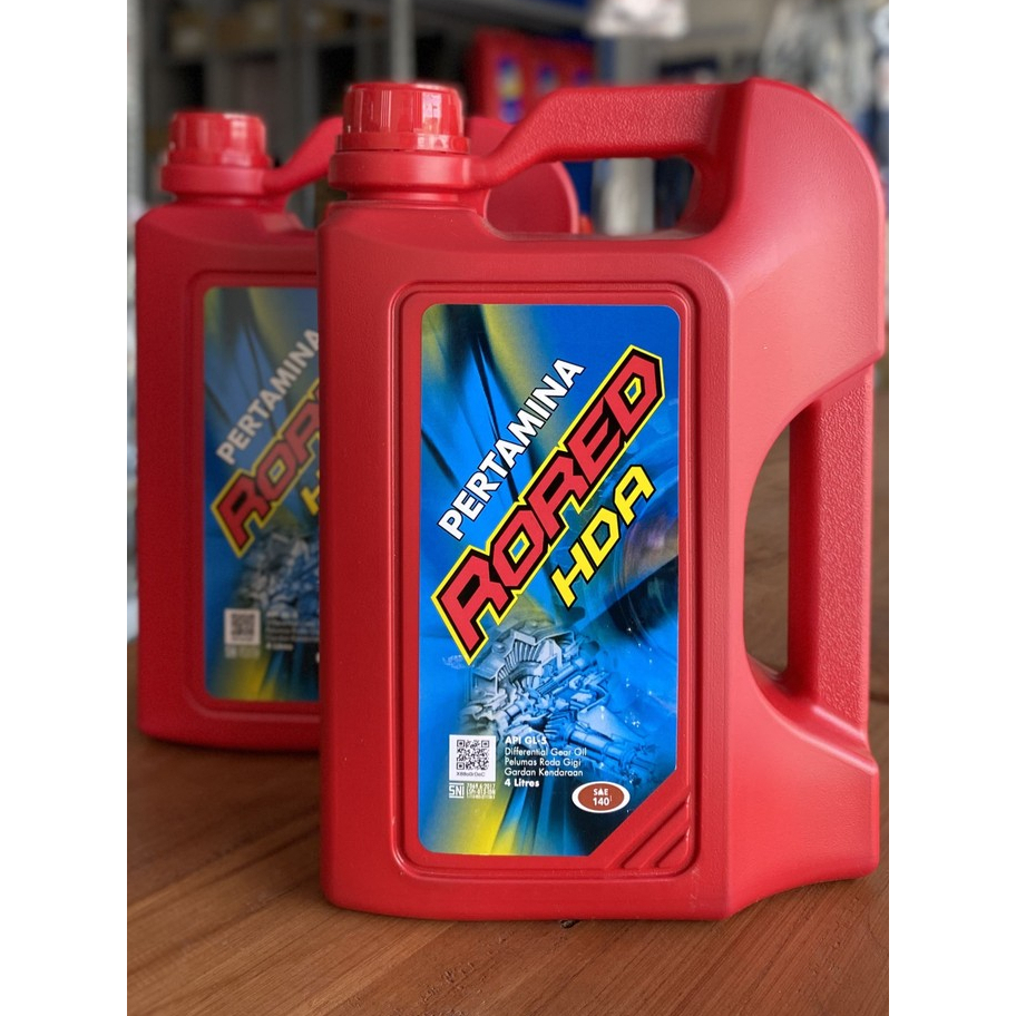 Jual Pertamina Rored HDA SAE 140 4L Oli Gardan Rored HDA Kemasan 4L ...
