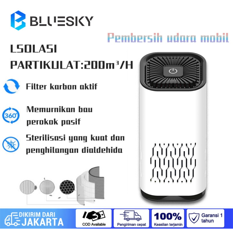 Jual BLUE SKY Smart Air Purifier Portable Aromaterapi Serbaguna Filter ...