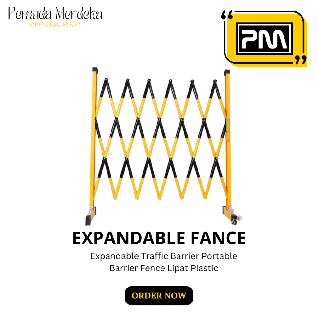 Jual Expandable Traffic Barrier Pembatas Jalan Portable Lipat Plastik ...