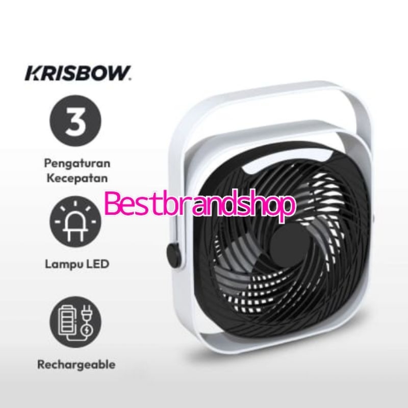 Jual KRISBOW KIPAS ANGIN EMERGENCY DENGAN LAMPU 6 INCI EMERGENCY FAN 6 ...