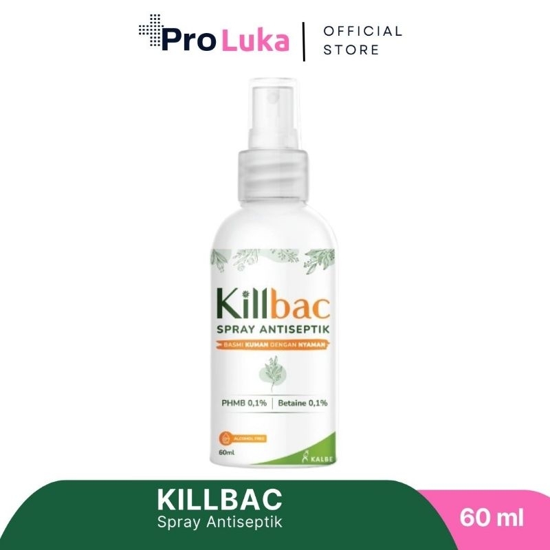 Jual KILLBAC KALBE Spray Antiseptik Luka 60 ML Killbac Wound Irrigation ...