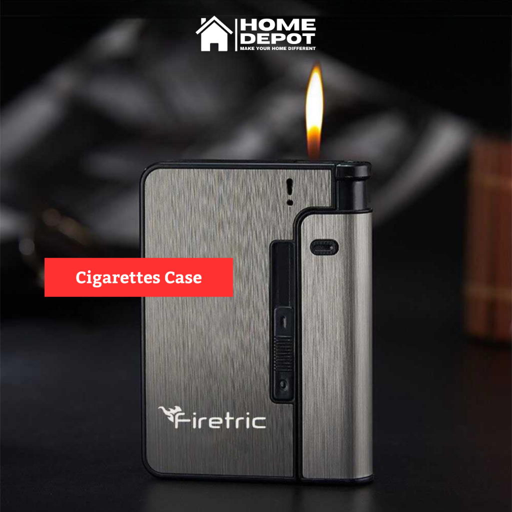 Jual Kotak Rokok Unik Cigarette Case Box With Lighter Slot | Shopee ...