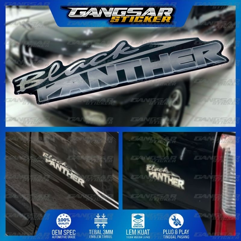 Jual Emblem timbul isuzu black panther / emblem black panther / emblem ...