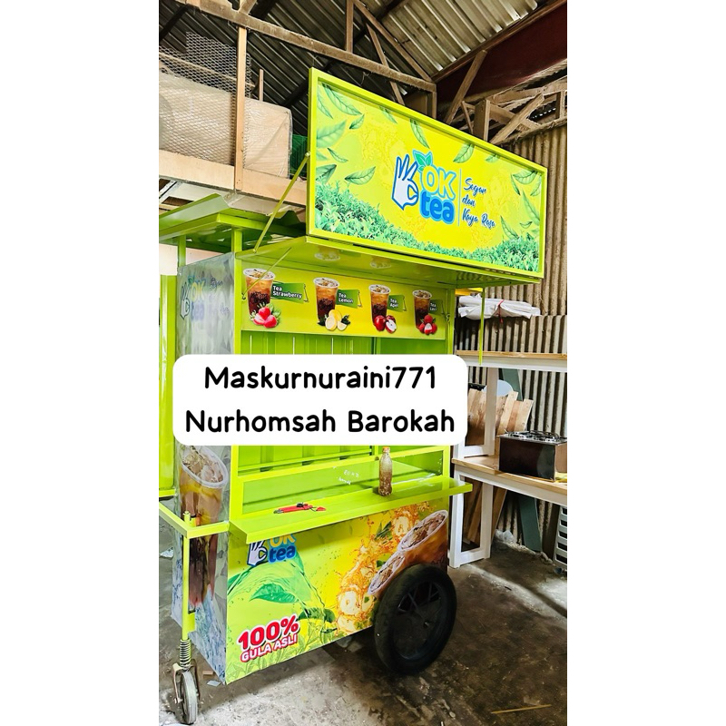 Jual Booth Boba / booth minuman / gerobak Thai tea / xiboba | Shopee ...