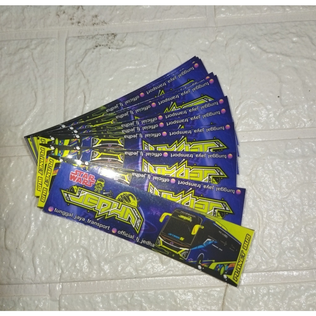 Jual stiker bis jedha planet bus tunggal jaya asli gerasi | Shopee ...