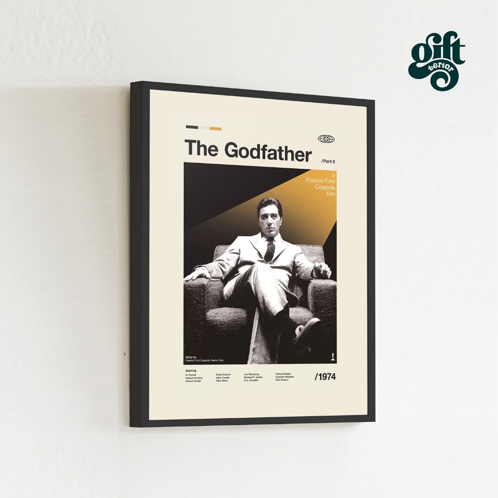 Jual GIFT TERIOR - 50 THE GODFATHER 1974 Poster Classic Film Retro ...
