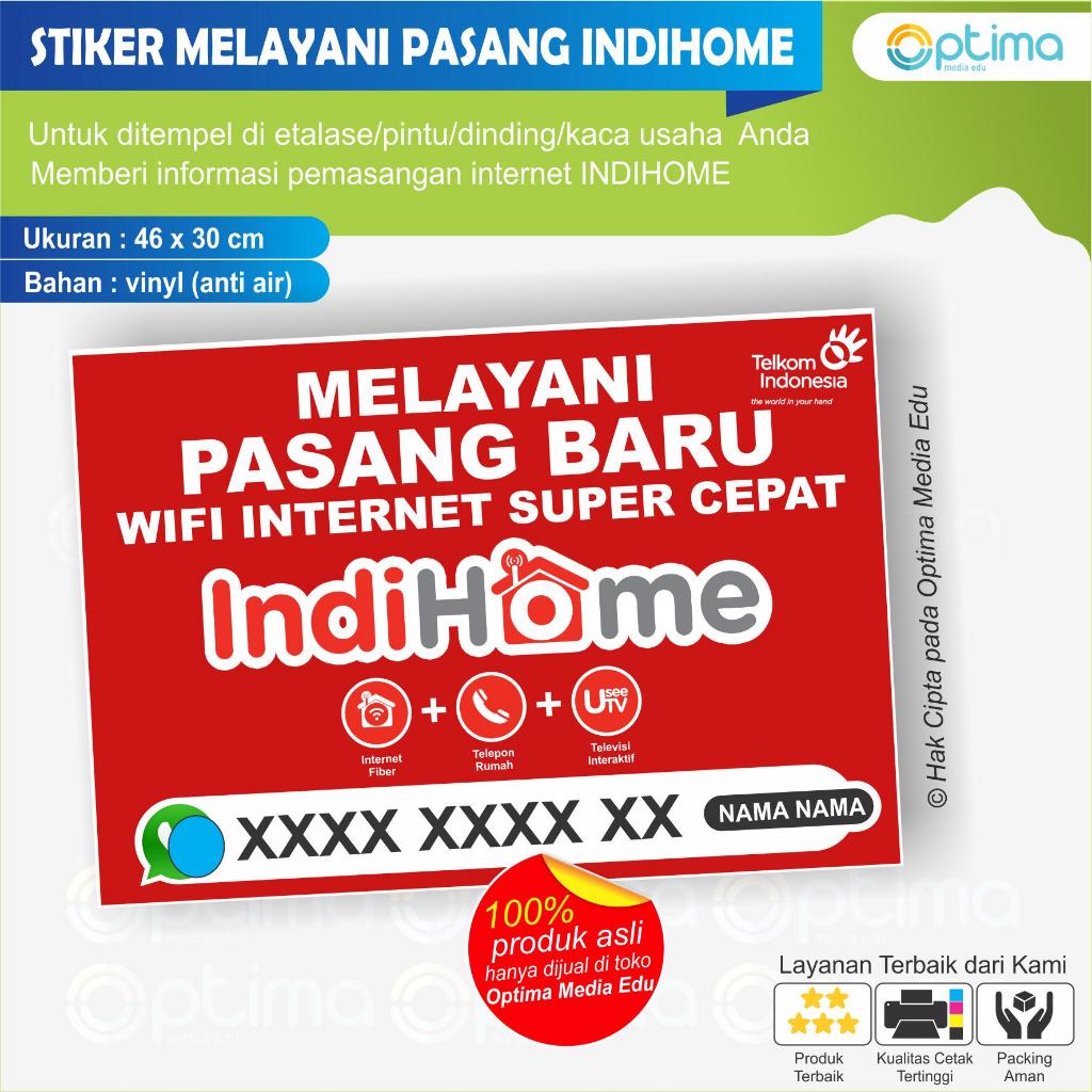 Jual STIKER AGEN MELAYANI PASANG INTERNET WIFI INDIHOME | Shopee Indonesia