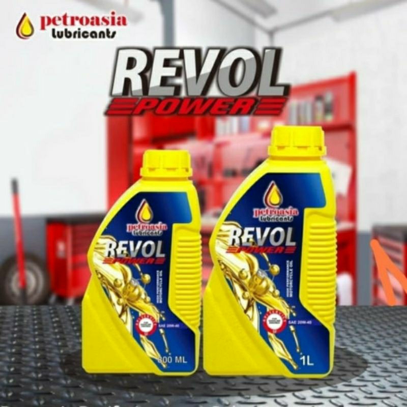 Jual OLI REVOL POWER SAE 20W-40 800ML OLI MESIN MOTOR 4T KUALITAS ...