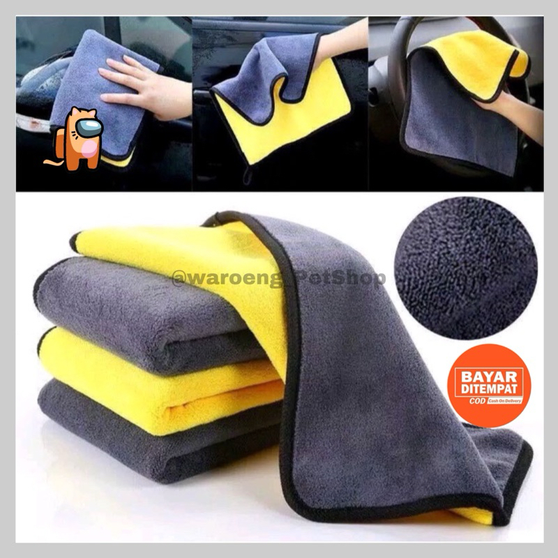 Jual Kain Lap Microfiber 30x30 Serbaguna 2 Sisi Multifungsi Kain Lap ...