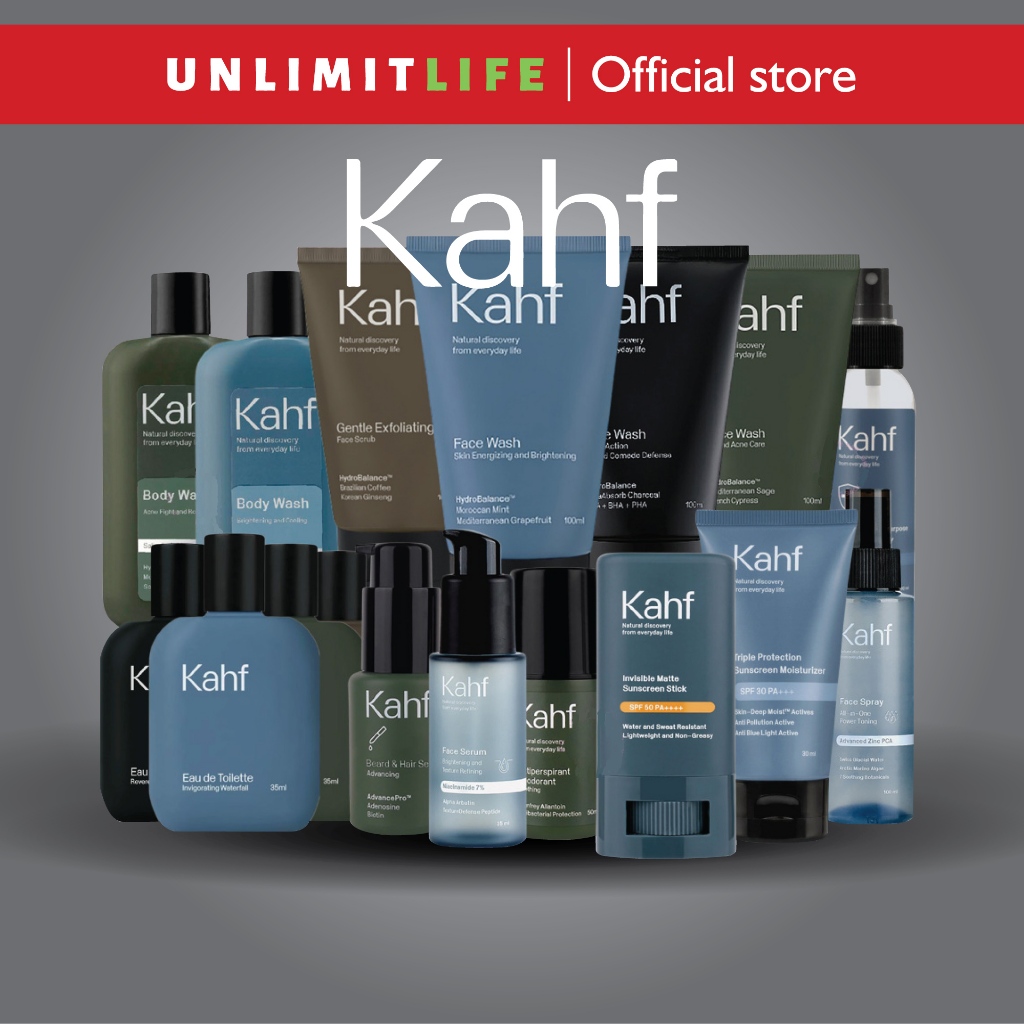 Jual KAHF MEN SKINCARE Perawatan Pria Tubuh Wajah Facial Wash Body Eau ...