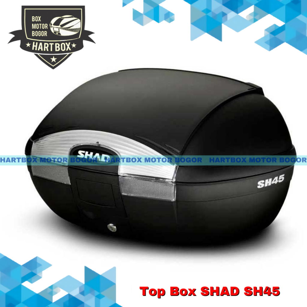Jual Paket Box Touring Shad SH45 Black | Box Motor SH 45 Plus Backrest ...