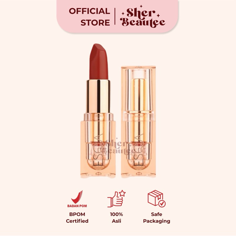 Jual ESQA Cloud Kiss Refillable Powder Lipstick | Shopee Indonesia