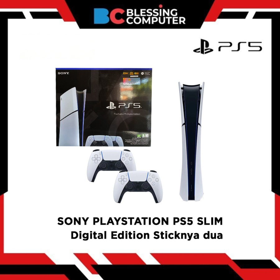 Jual SONY PLAYSTATION PS5 SLIM Digital Edition Sticknya dua CFI-2018A01 | Shopee Indonesia