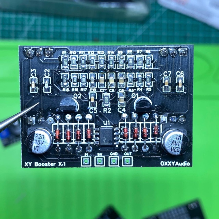 Jual Effect Guitar Pre amp Booster Based on RC Booster Clone PCB efek gitar Custom Box 1590B ...