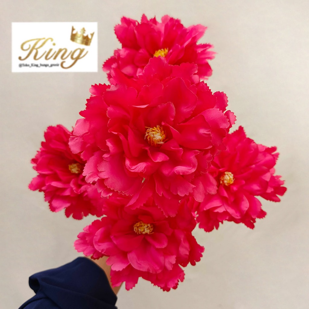 Jual Jumbo Carnation Bunga Dianthus Premium Artificial Flower Palsu ...