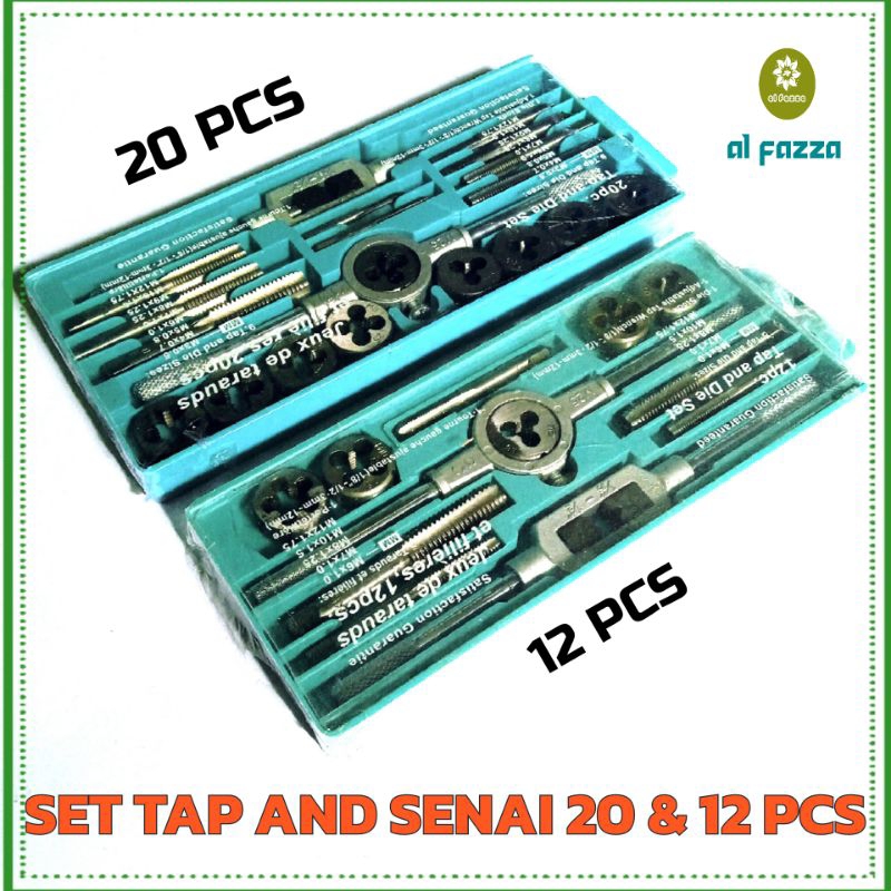 Jual TAP DAN SENAI SET 20/12 PCS ALAT PEMBUAT ULIR DRAT | Shopee Indonesia