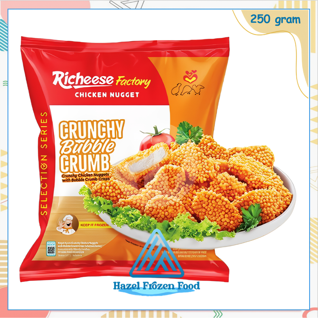 Jual Richeese Factory Crunchy Bubble Crumb 250 g Frozen Food Karawang ...