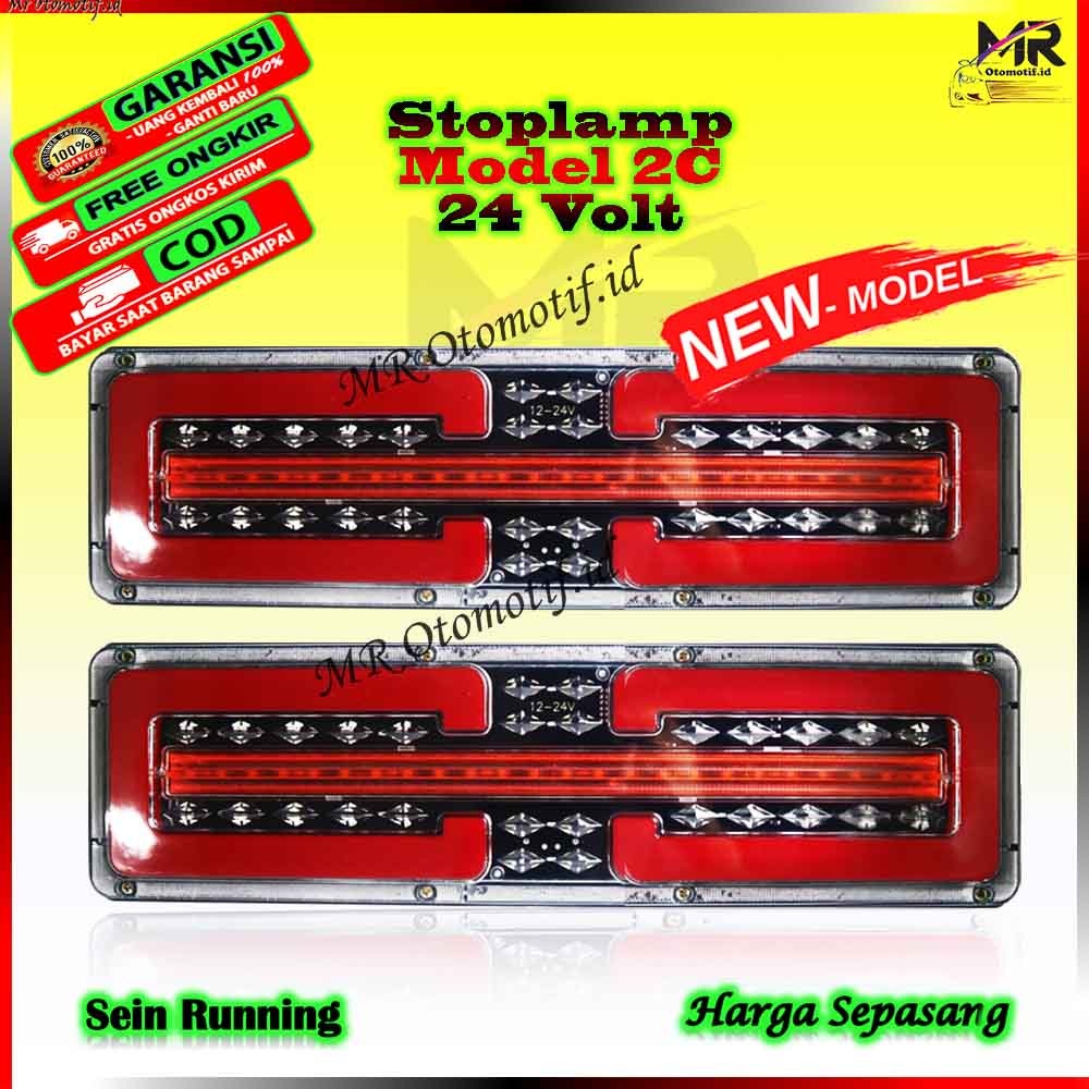 Jual Stop Lamp Rem Led Belakang Model 2C New C Runing ST -2447-3 Mobil ...
