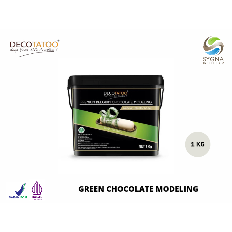 Jual Decotatoo Chocolate Modeling - Green Chocolate Modeling | Shopee ...