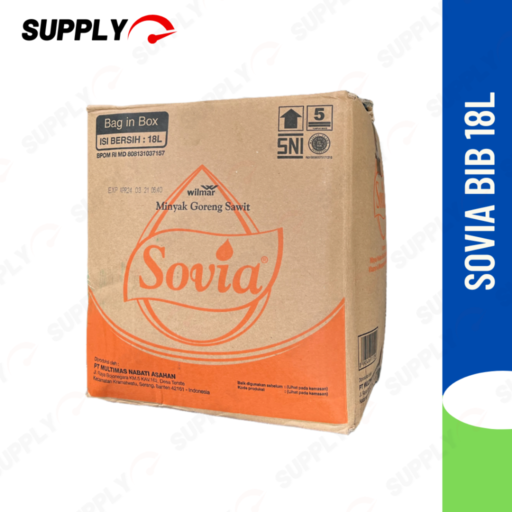 Jual Minyak Goreng Sovia Bib 18 Liter | Shopee Indonesia