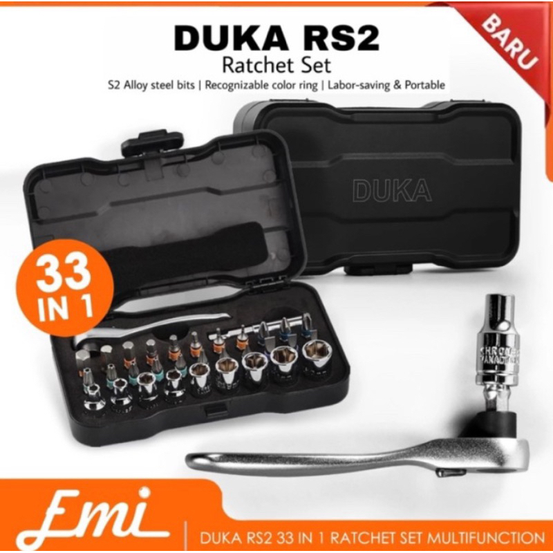 Jual DUKA RS2 33 in 1 RATCHET SET - DUKA RS 2 MULTIFUNCTION RATCHET ...