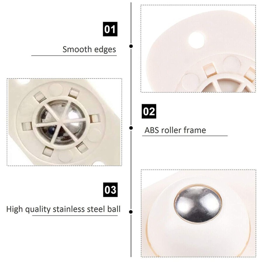 Jual Roda Mini Tempel Multifungsi Serbaguna Roda Laci / Meja mudah ...