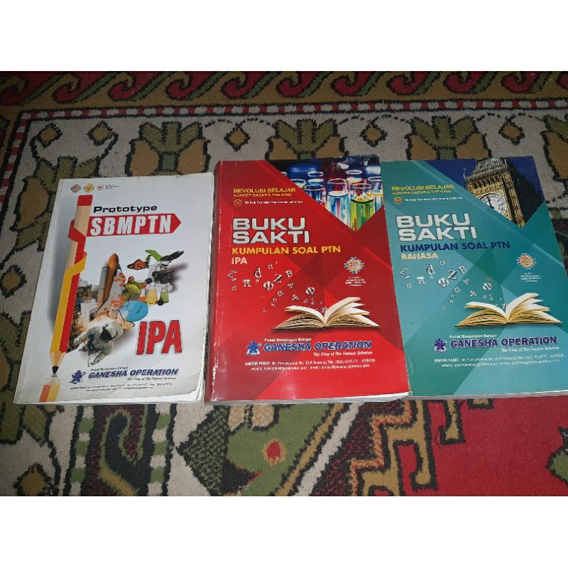 Jual BUKU SAKTI KUMPULAN SOAL PTN IPA BAHASA GANESHA OPERATION | Shopee ...
