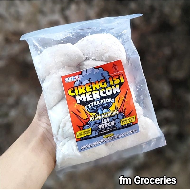 Jual Cireng mercon isi Ayam X-tra pedas 10 pcs Beku | Shopee Indonesia