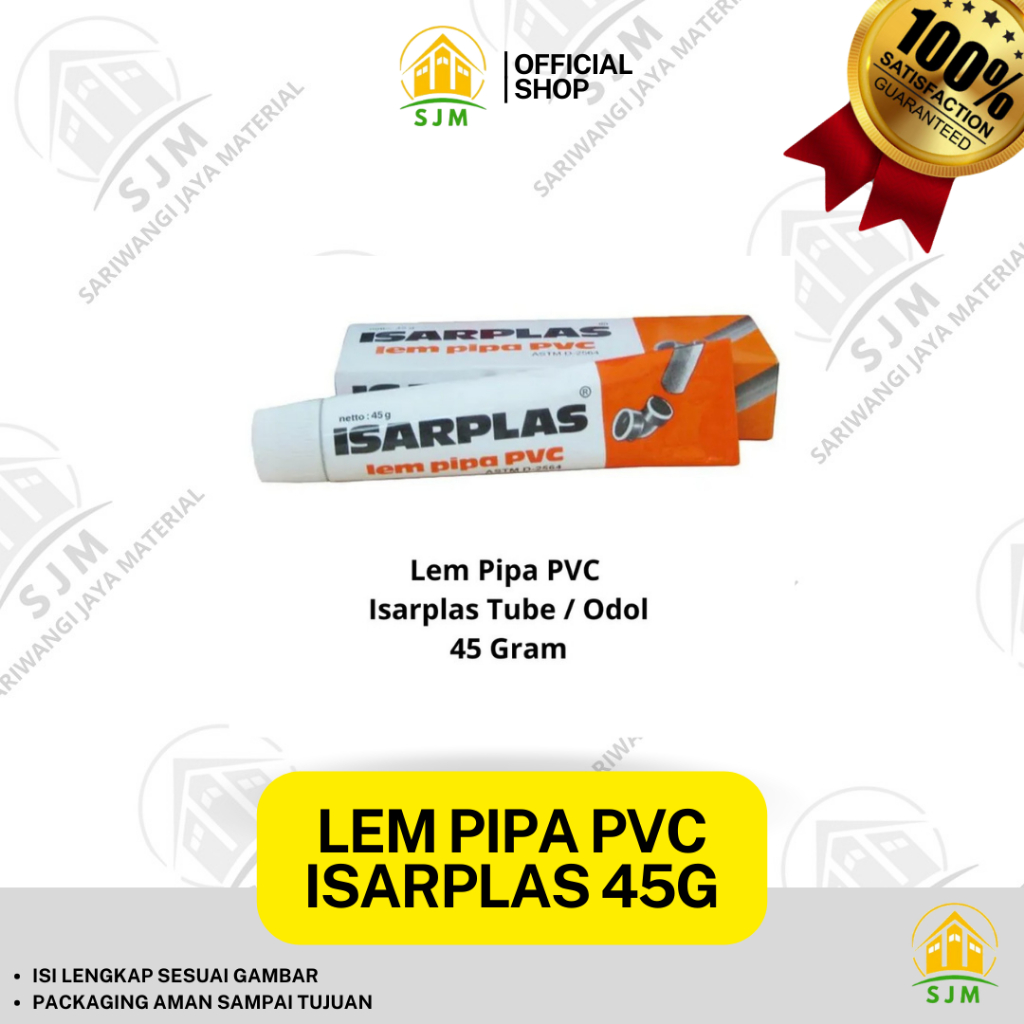 Jual LEM PIPA PVC ISARPLAS 45G | Shopee Indonesia