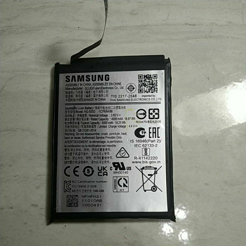 Jual baterai bekas Samsung original A03/a03s/a02s HQ-50SD / SLC-50/HQ ...