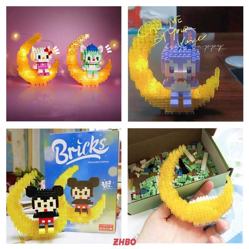 Jual Mainan Balok LED Nano Block Lego Sanrio karakter kartun DIY Susun ...