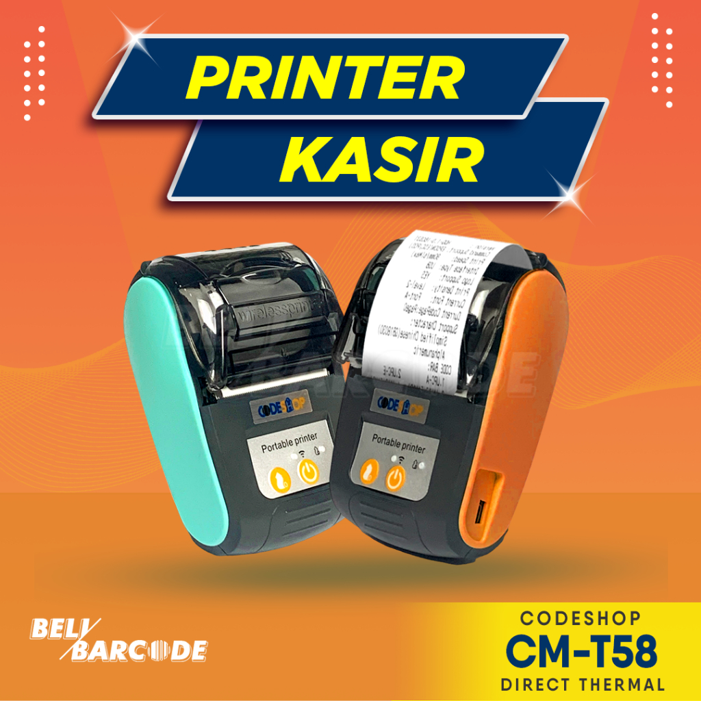 Jual MESIN CETAK STRUK KASIR CMT 58// CODESHOP PRINTER THERMAL CM-T58 ...