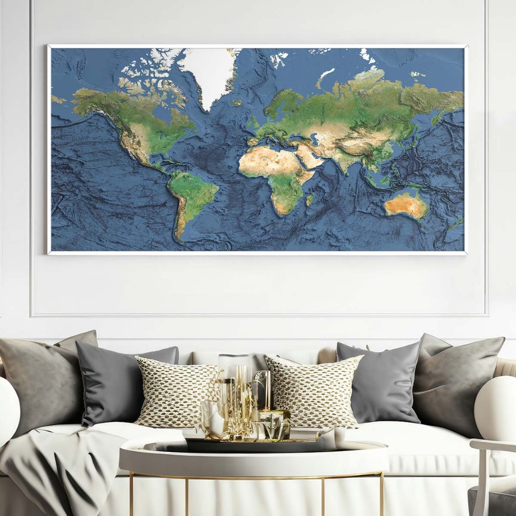 Jual Hiasan Dinding Bingkai Foto Peta Indonesia 120x60cm Dekorasi Ruang ...