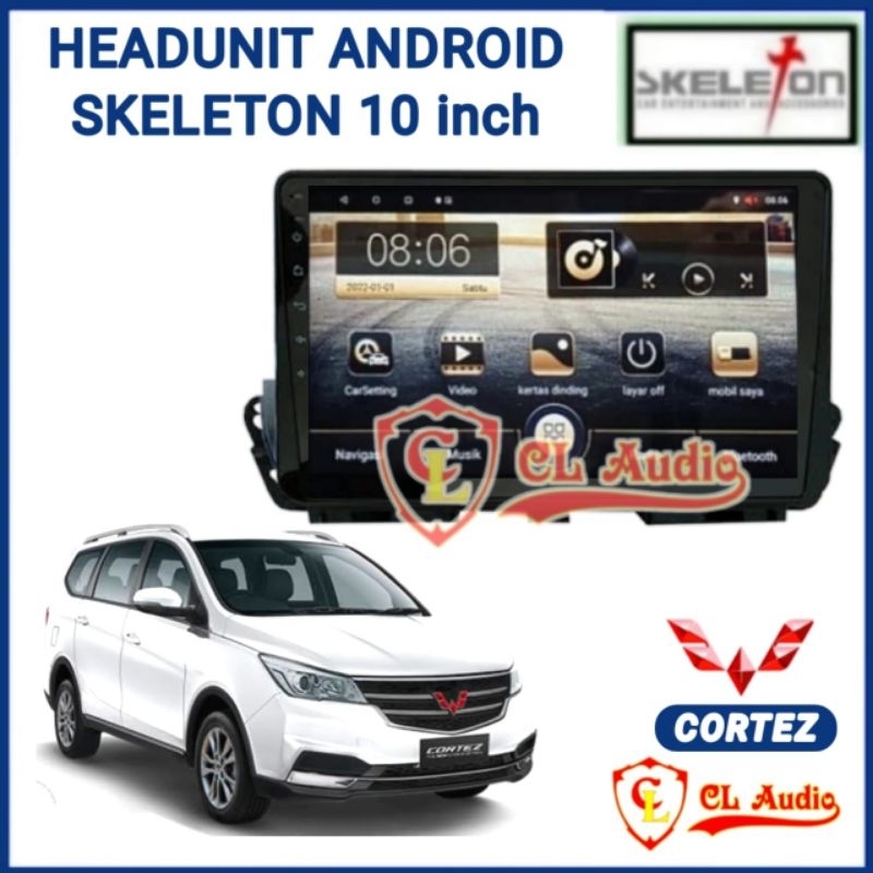 Jual Head Unit Android Skeleton 10 Inch Wuling Cortez 2017 Up Carplay ...