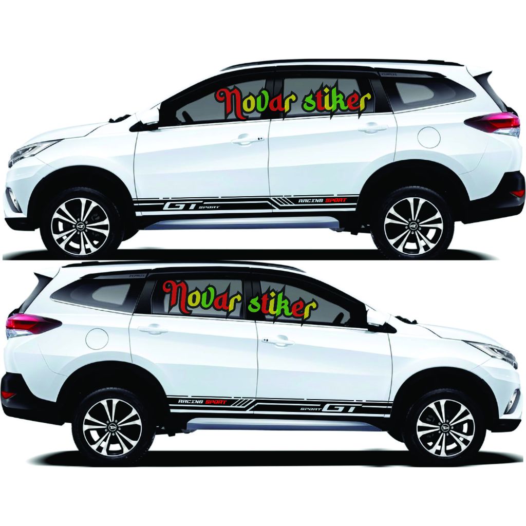 Jual Stiker Cutting Mobil All New Terios Rush Striping List Bodi ...